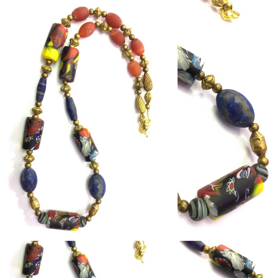 Beautiful Authentic Ancient Roman Glass Multi Color Old Beads Handmade ...