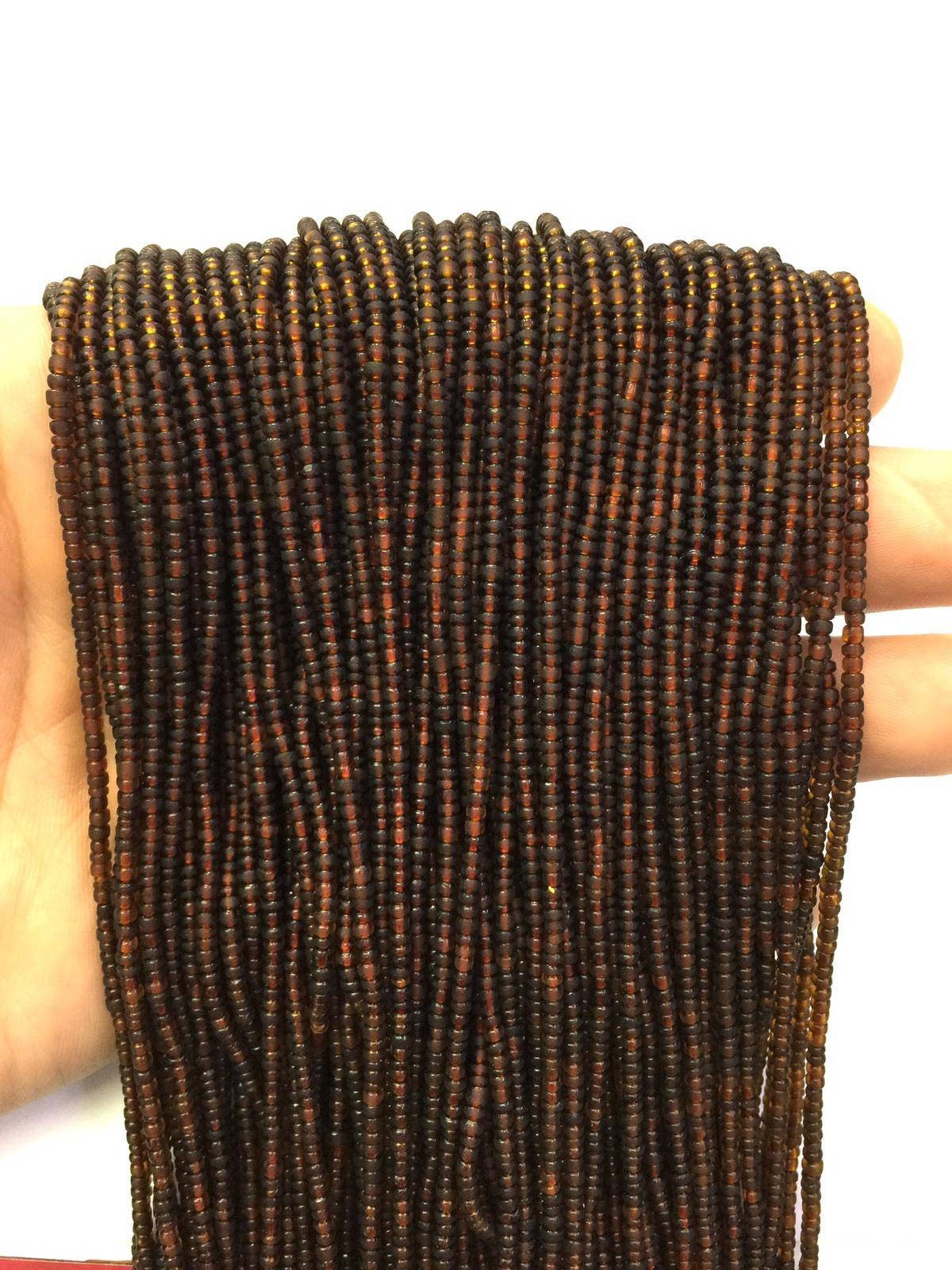 Afghan Tiny Seed Heishi Brown Glass String Strand 1-2 Mm. - Etsy
