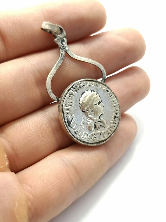 Rare Unique Roman Greek Silver Plated Intaglio Engrav… - Gem