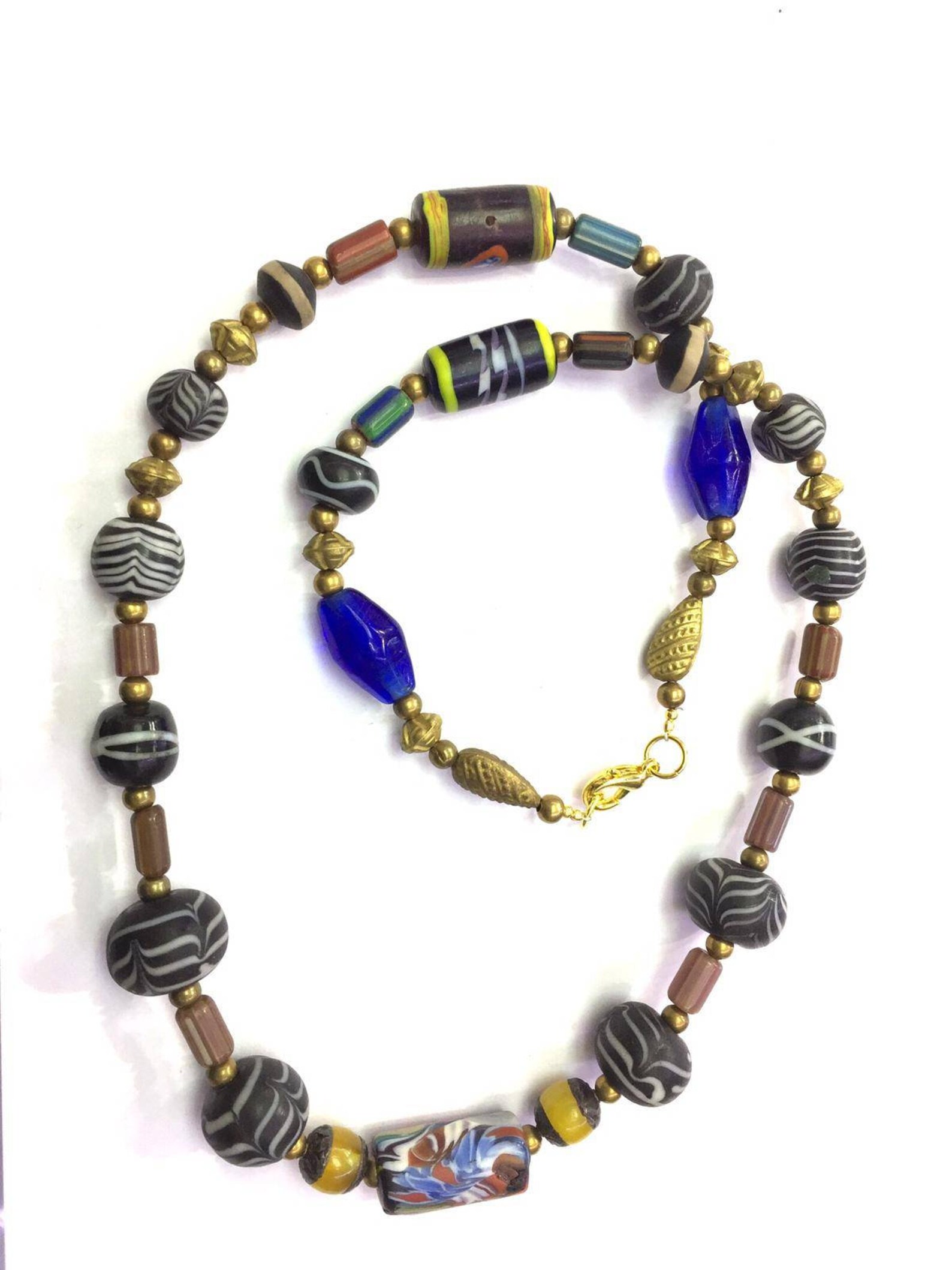 Beautiful Authentic Ancient Roman Glass Multi Color Old Beads Handmade ...