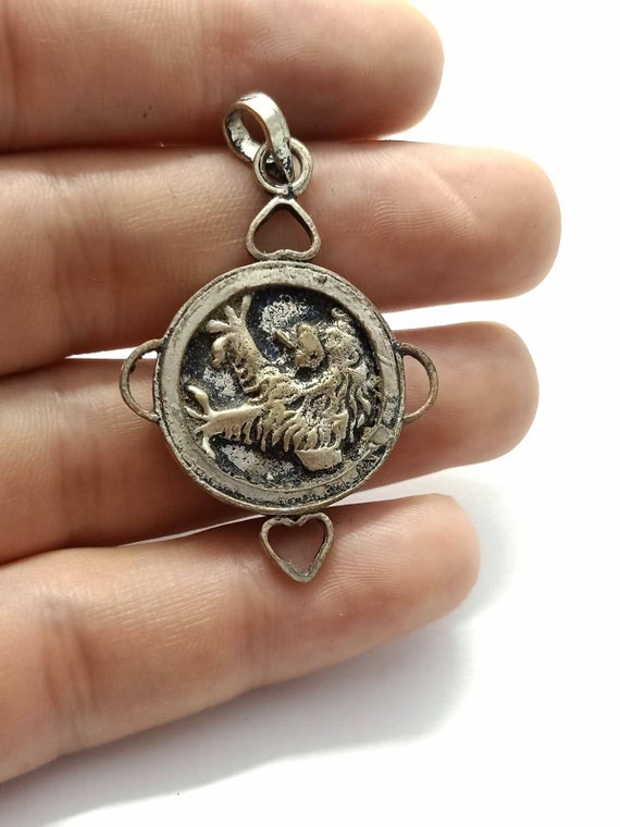 Rare Unique Roman Greek Silver Plated Intaglio Engrav… - Gem