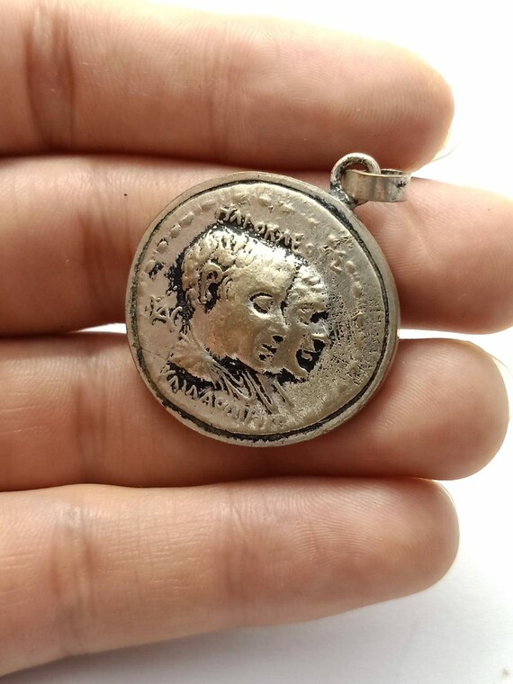 Rare Unique Roman Greek Silver Plated Intaglio Engrav… - Gem