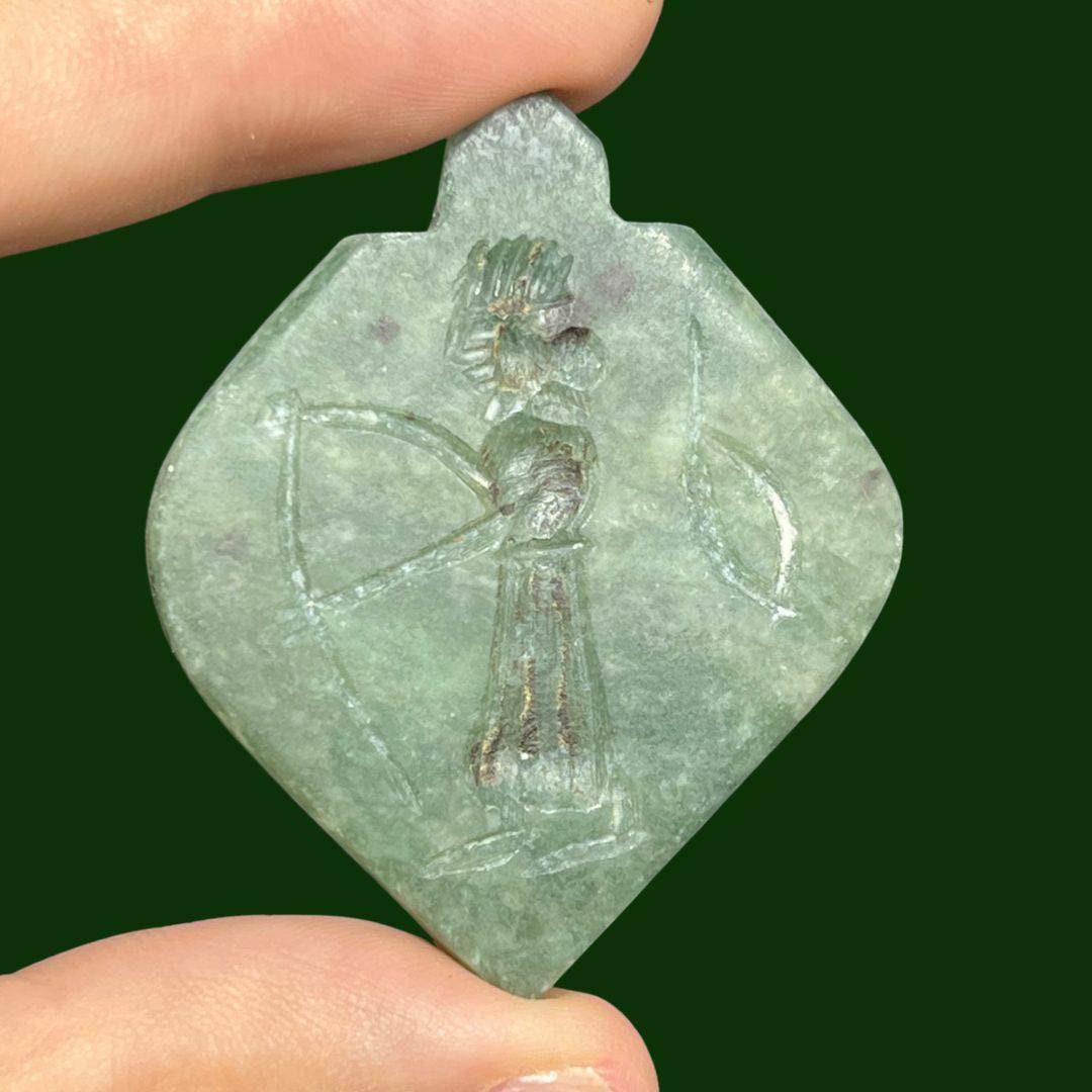 Natural Antique Ancient Jade Roman Medieval Engraved Intaglio Seal ...