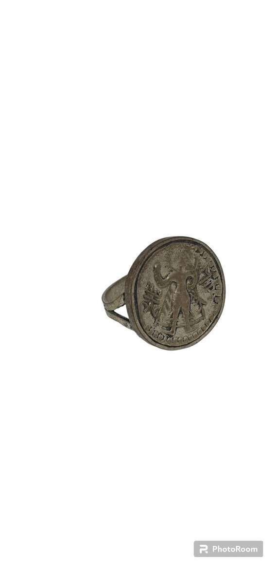 Rare Unique Roman Greek Silver Plated Signet Seal Int… - Gem