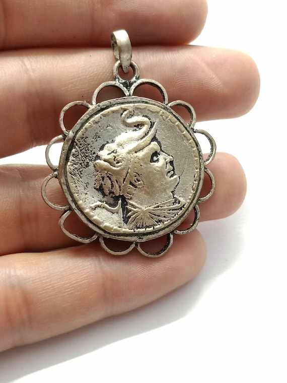 Rare Unique Roman Greek Silver Plated Intaglio Engrav… - Gem