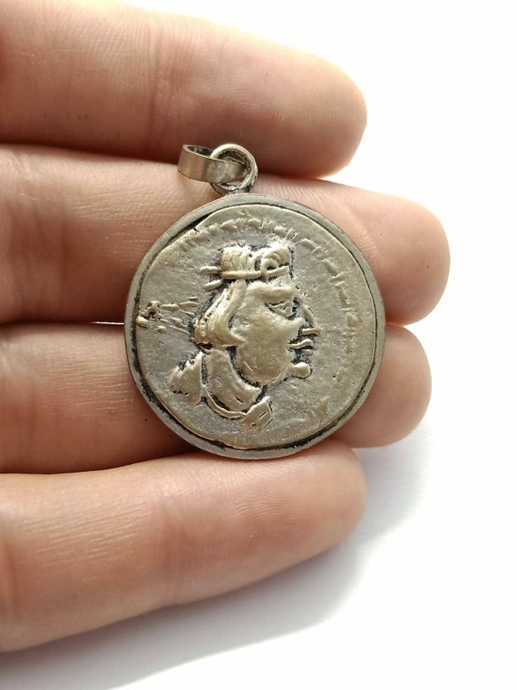 Rare Unique Roman Greek Silver Plated Intaglio Engrav… - Gem