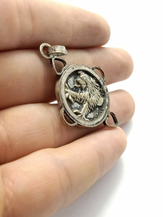 Rare Unique Roman Greek Silver Plated Intaglio Engrav… - Gem