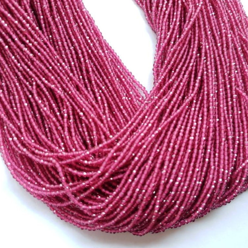 2mm Ruby Rondelles - Etsy
