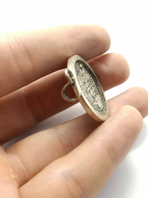 Rare Unique Roman Greek Silver Plated Intaglio Engrav… - Gem