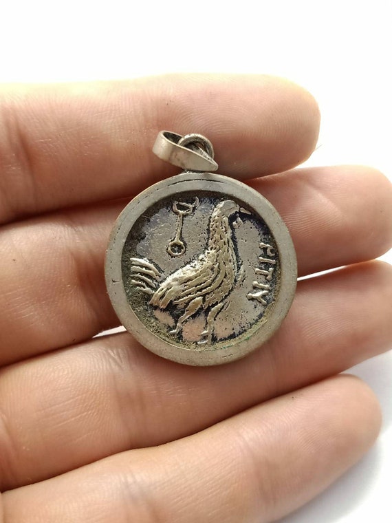 Rare Unique Roman Greek Silver Plated Intaglio Engrav… - Gem