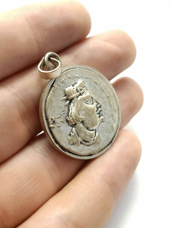Rare Unique Roman Greek Silver Plated Intaglio Engrav… - Gem