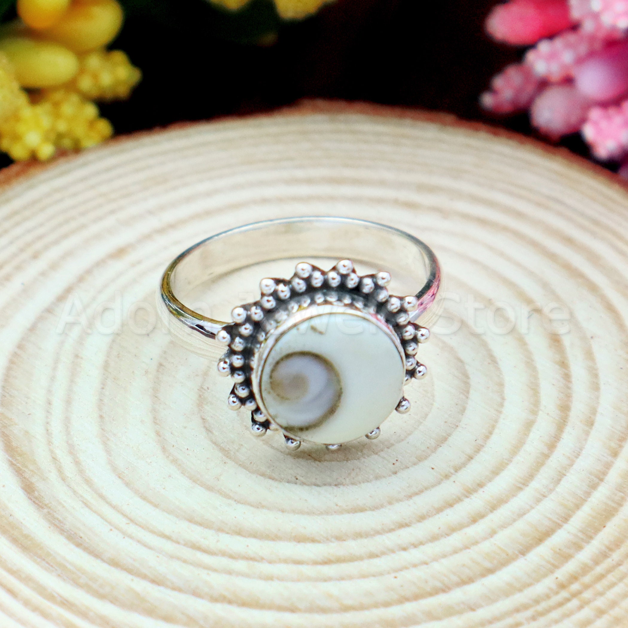Shiva Eye Ring, Natural Shiva Eye Ring, 925 Sterling Silver Shiva Eye ...