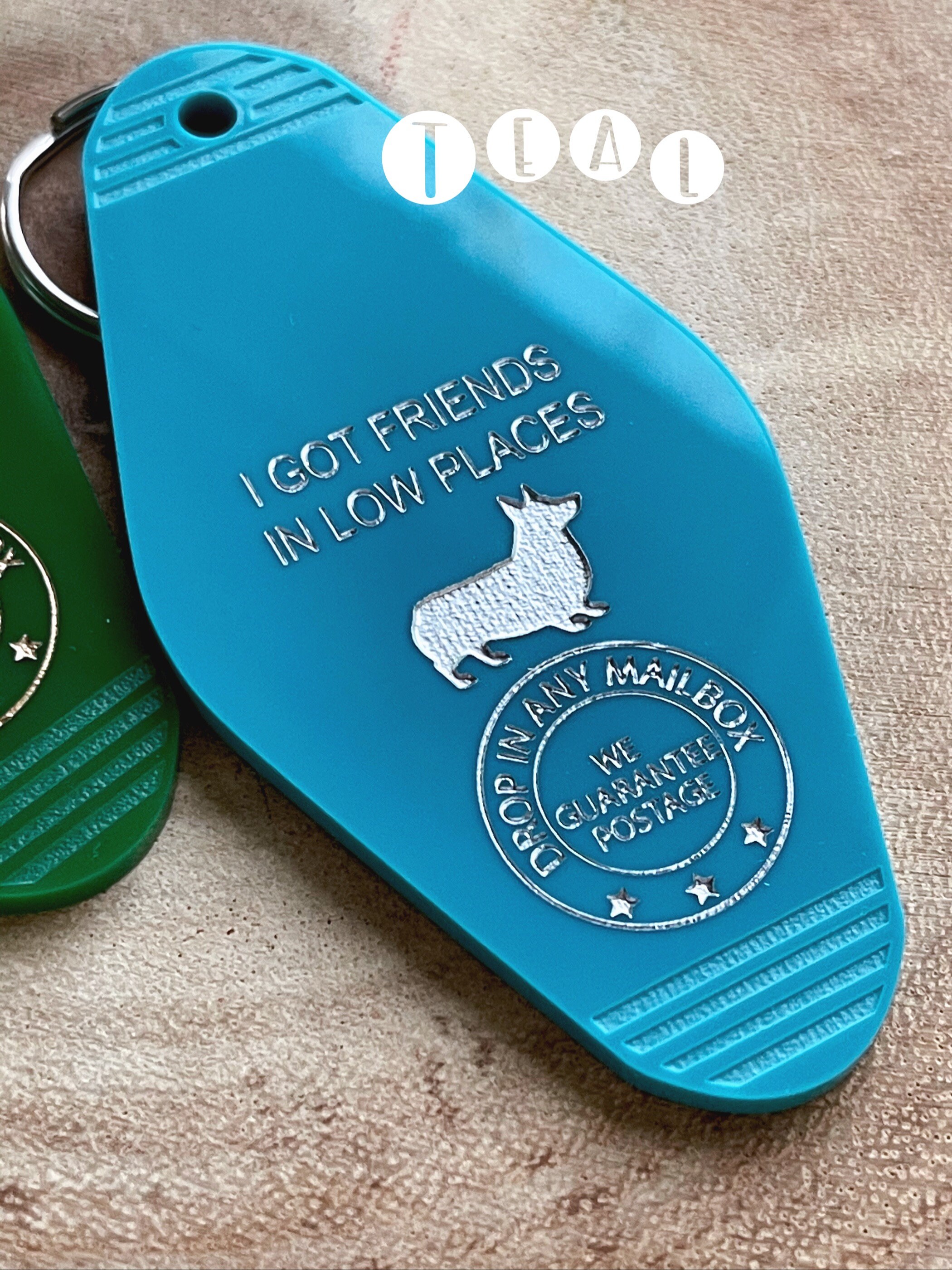 Custom Retro Motel Key Fob with a CUSTOM NAME | Etsy