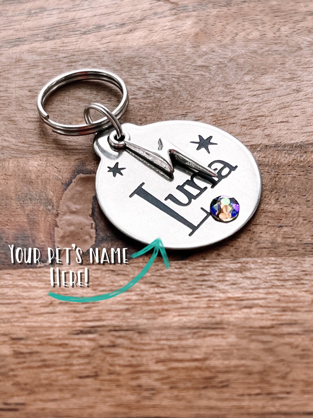 Celestial Sky Name Tag, Identification Tag for Pets, Personalized ...