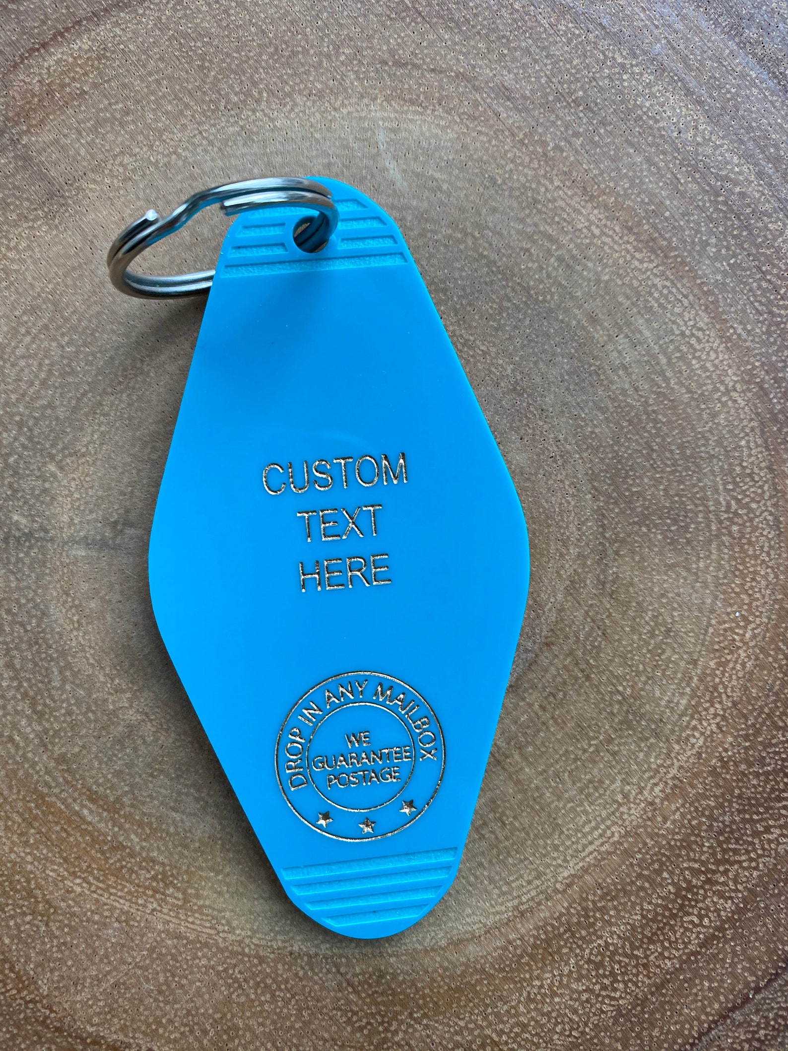 Custom Retro Motel Key Fob YOUR CUSTOM TEXT | Etsy