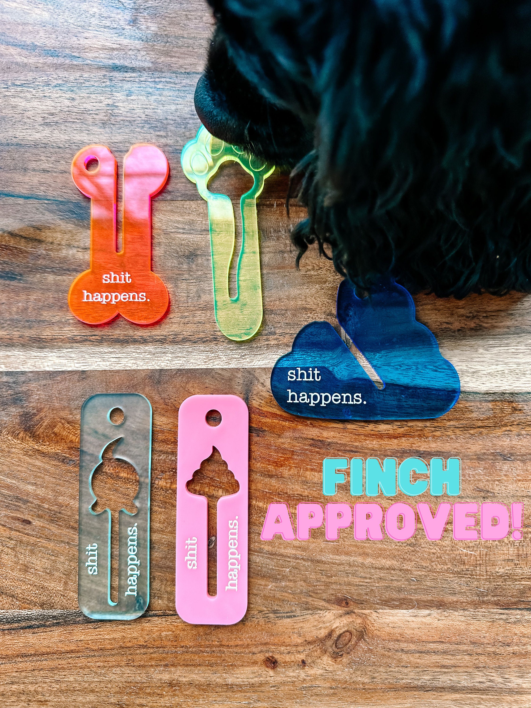 Acrylic Poop Loop | Hands Free Poop Carrier | Poop Bag Holder - Etsy