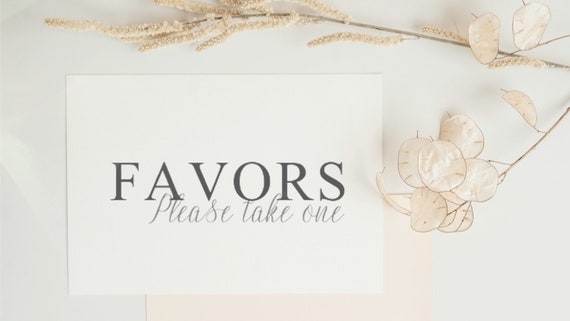 Wedding Favor Party Favor Sign Printable Digital File | Etsy