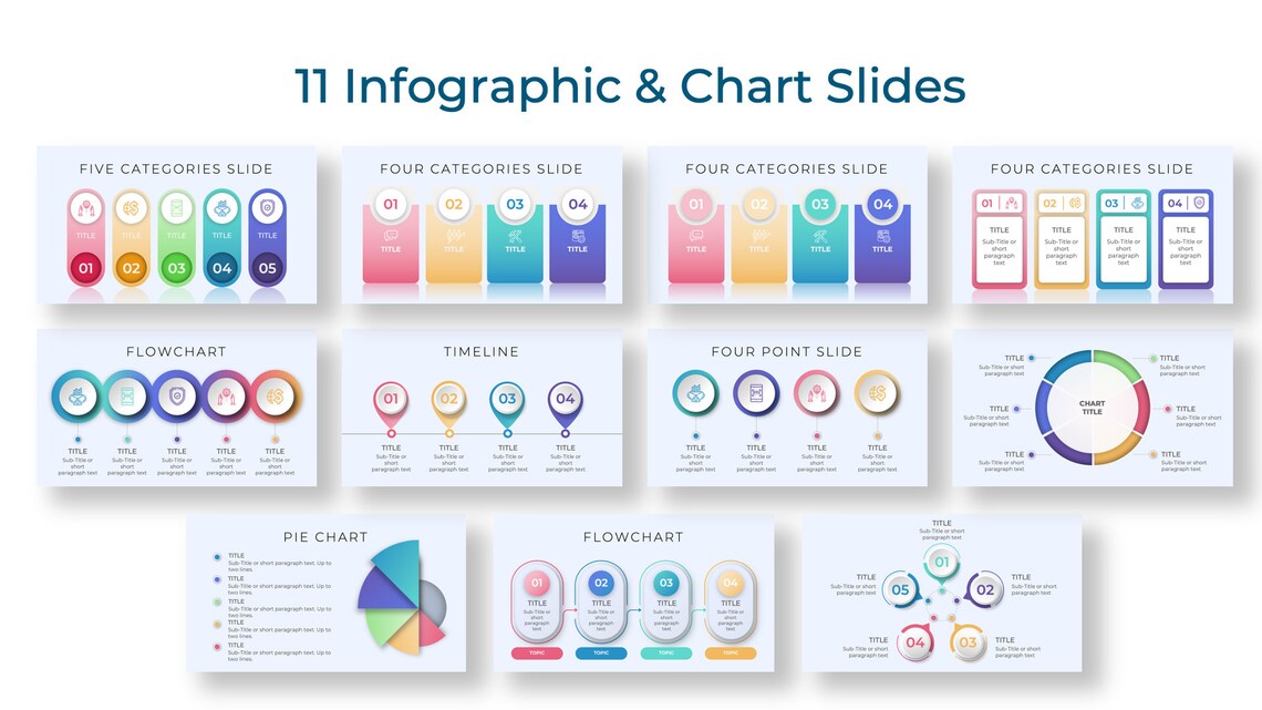 Custom Powerpoint-specific Recolorable Infographics & Charts, Powerpoint, Microsoft Word ...