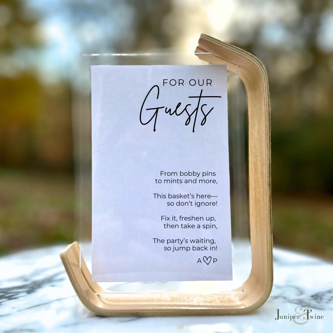 Editable Wedding Restroom Sign Template, Minimalist Event Bathroom Sign ...