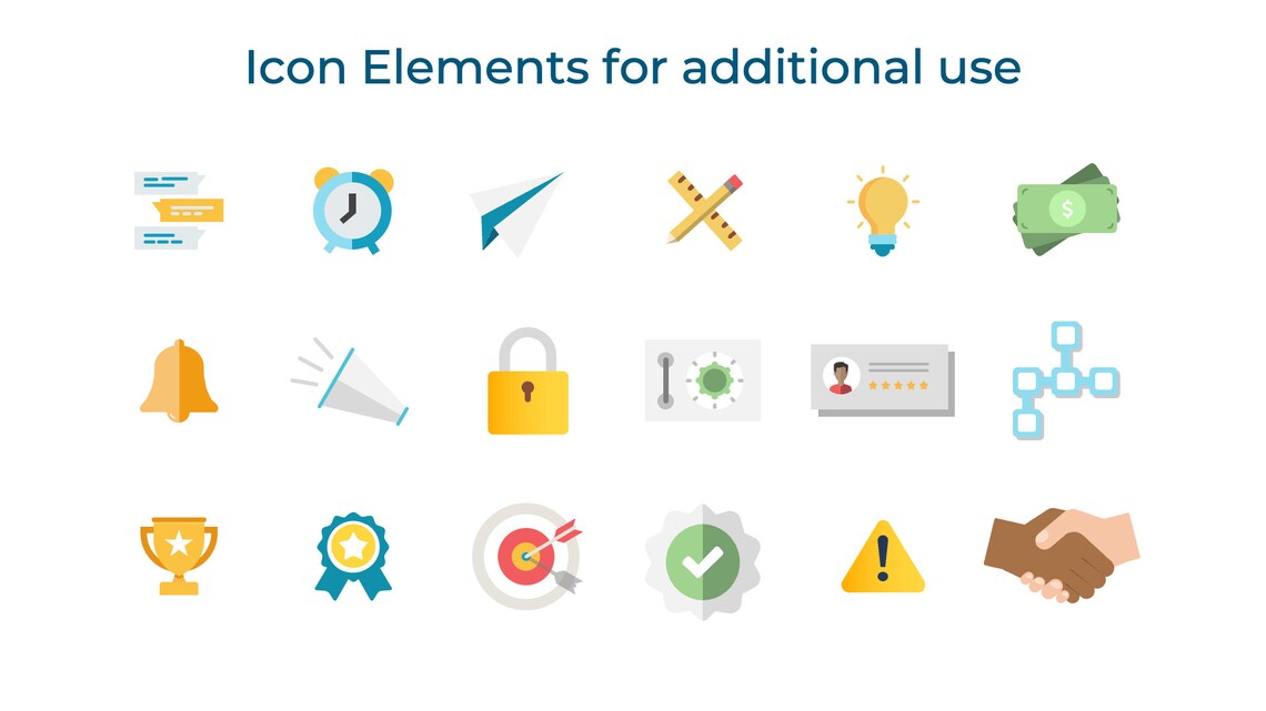 Custom Powerpoint-specific Recolorable Icons Starter Icons - Etsy