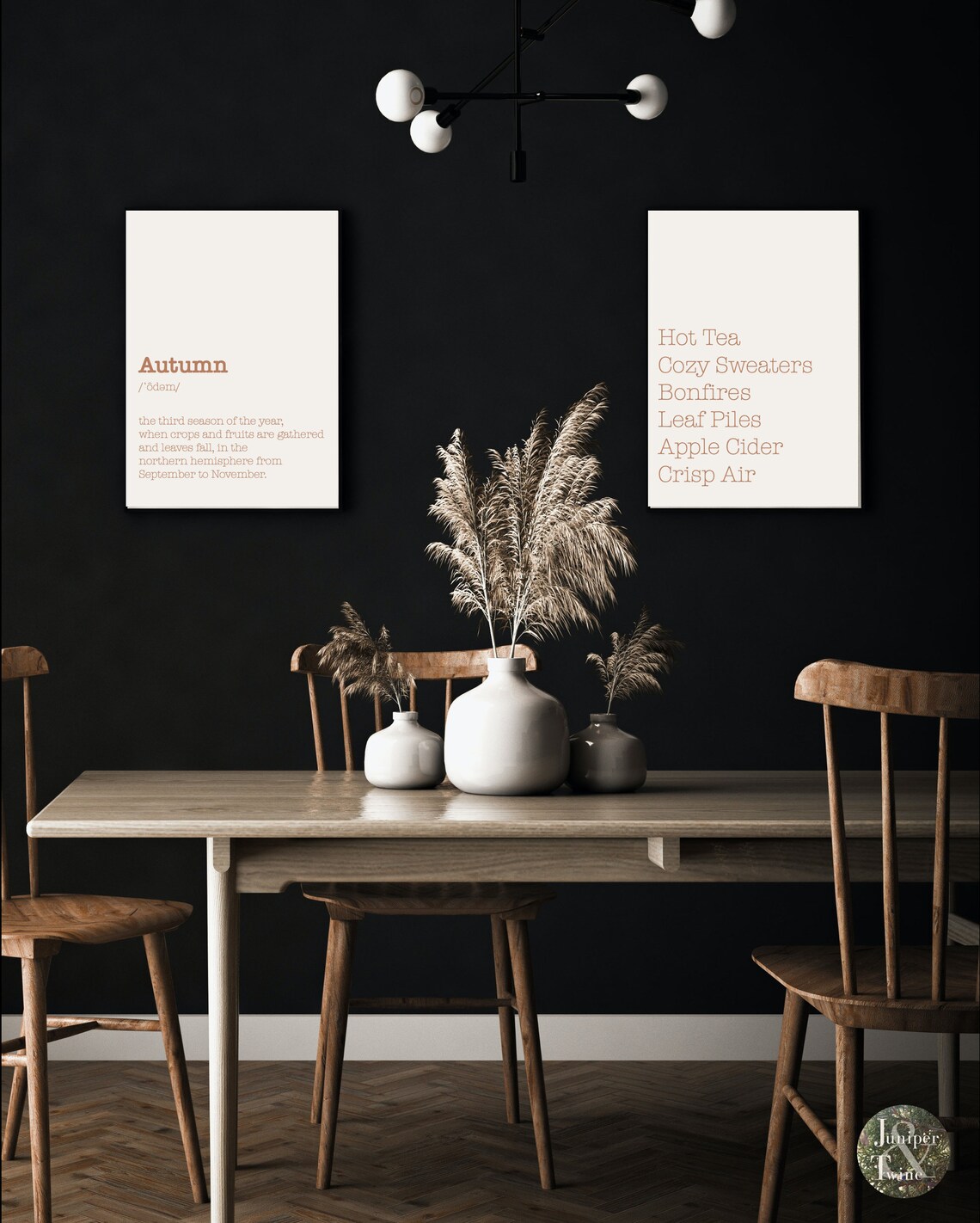 Fall Prints Bundle, Set of 40, Autumnal Printable Art, Pumpkin ...