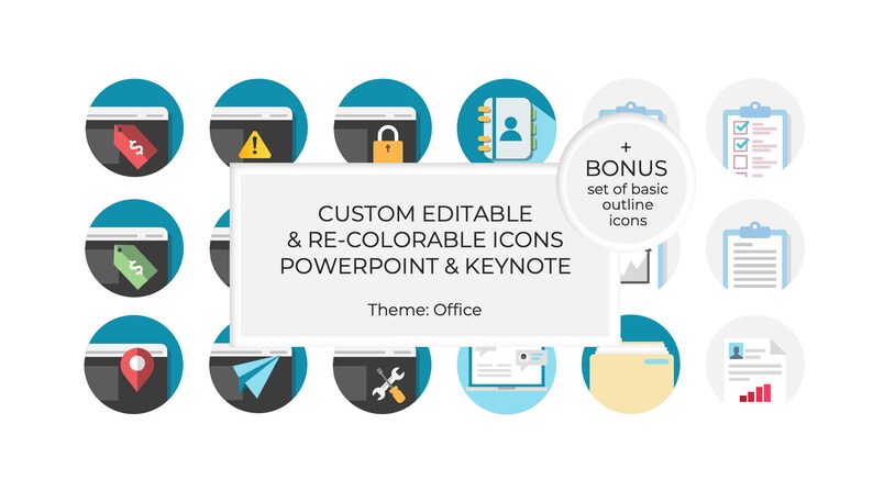 Custom Powerpoint-specific Recolorable Icons - Office Icons, Powerpoint ...