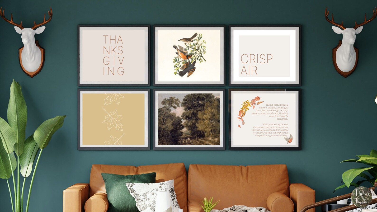 Fall Prints Bundle, Set of 40, Autumnal Printable Art, Pumpkin ...