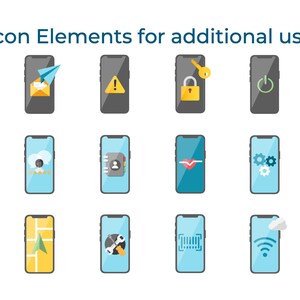 Custom Powerpoint-specific Recolorable Icons, Phone App Icons ...
