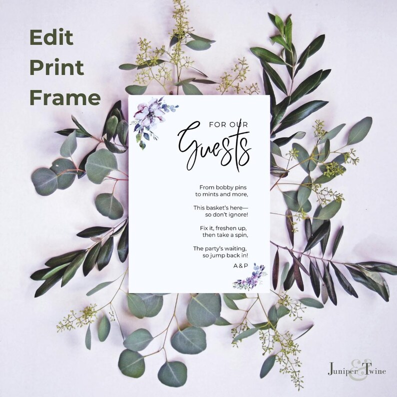 Editable Wedding Restroom Sign Template, Minimalist Event Bathroom Sign ...