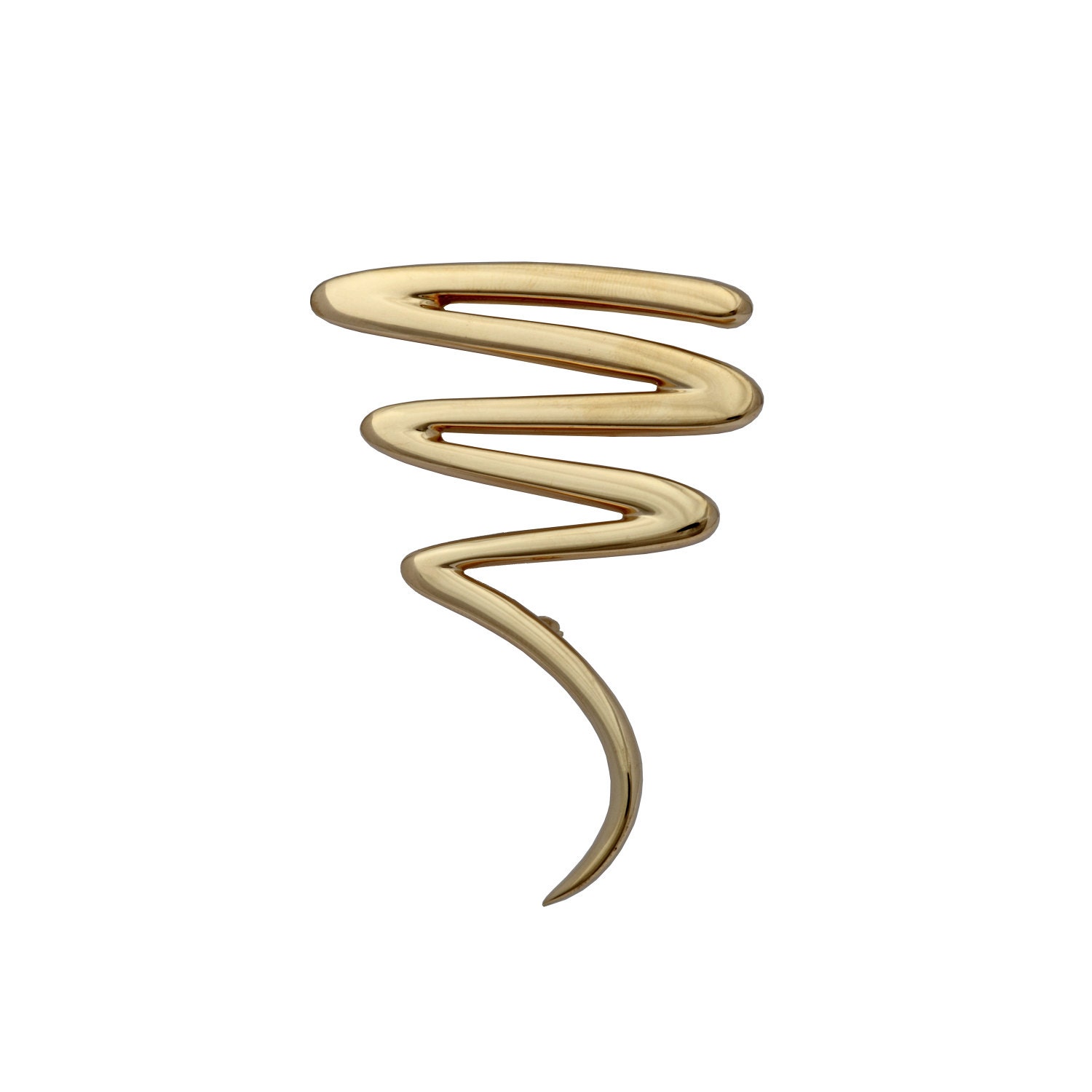 18kt Gold Tiffany & Co. Paloma Picasso Large Squiggle Brooch - Etsy