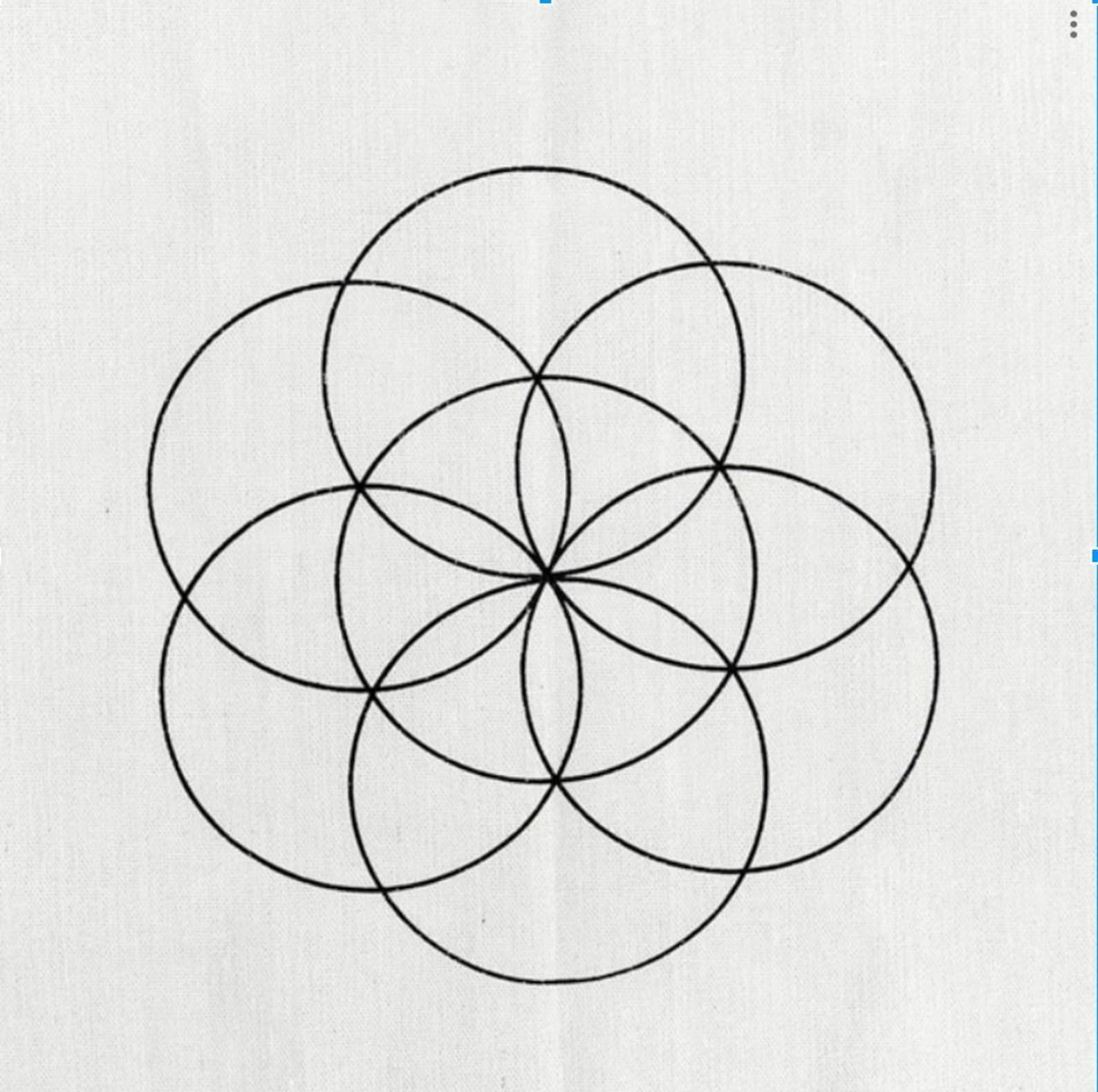 Seed of Life Canvas Crystal Grid - Etsy