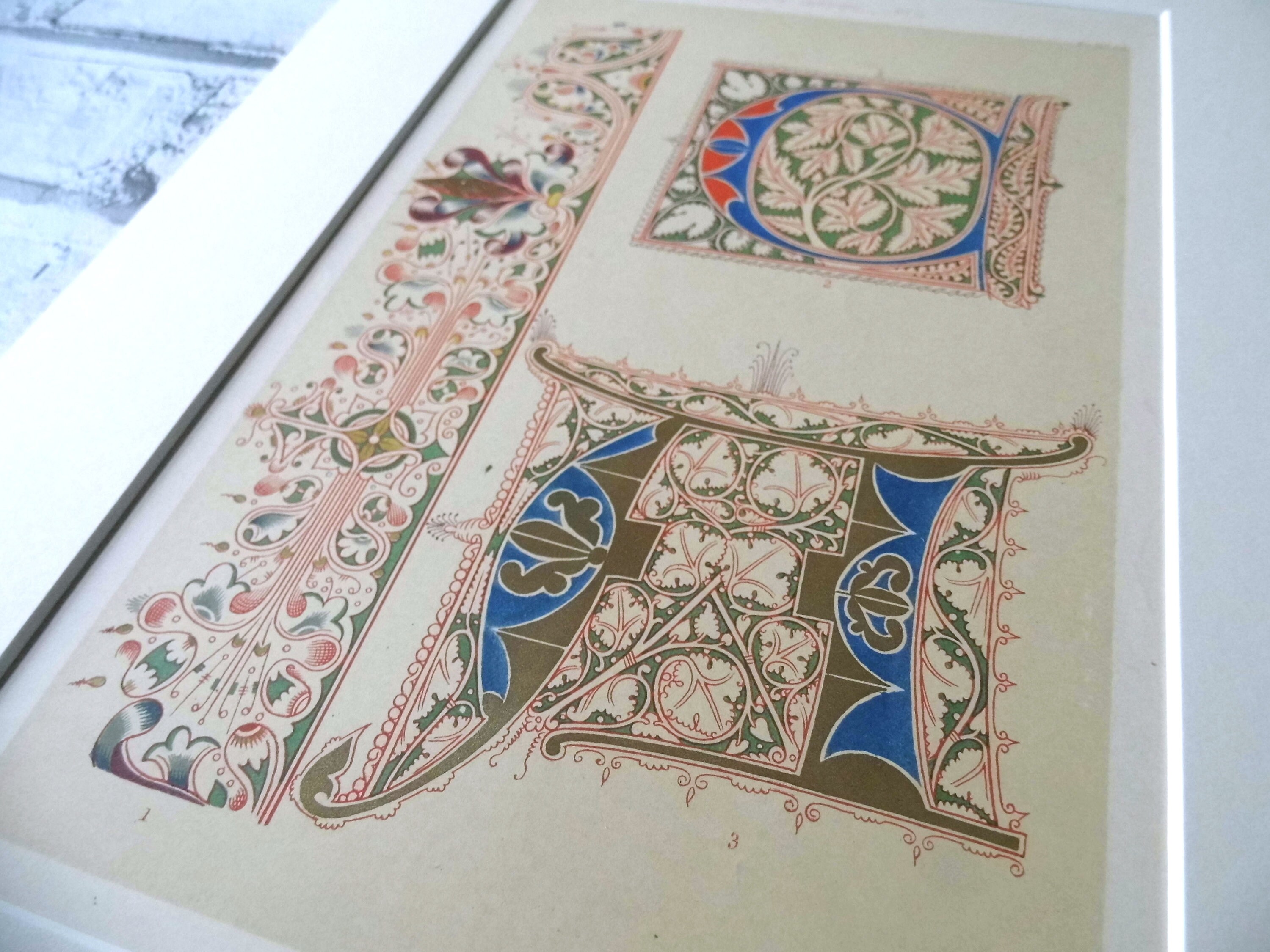 14th Century Illuminated letter typography alphabet A large | Etsy