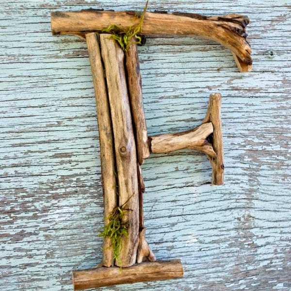 Rustic Wooden Letter - Etsy