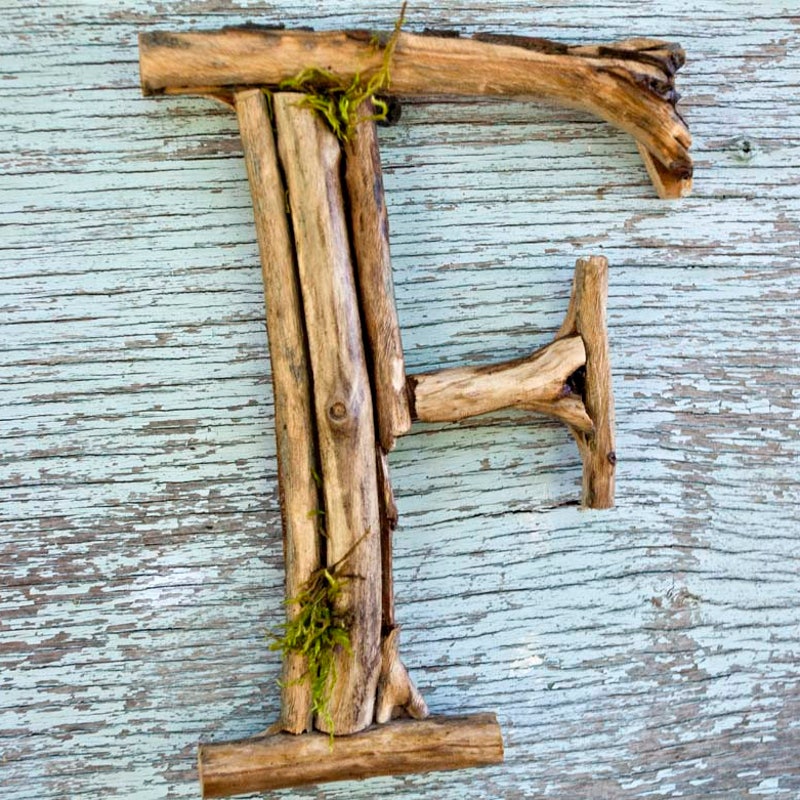 Rustic Wooden Letter - Etsy