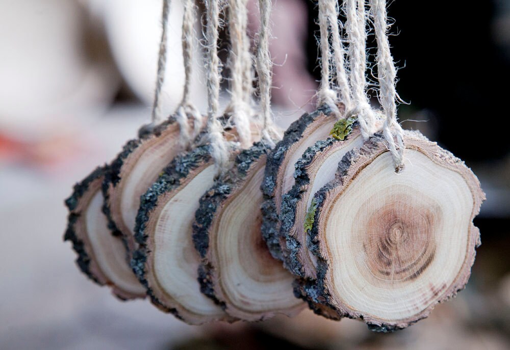 10 Blanktree Branch Tags Wood Slices Tree Slices Wedding - Etsy