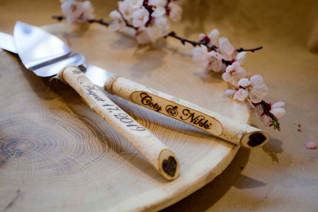Personalized Knives, Wedding Cake Set/ Wedding Server Set/ Wedding Set ...