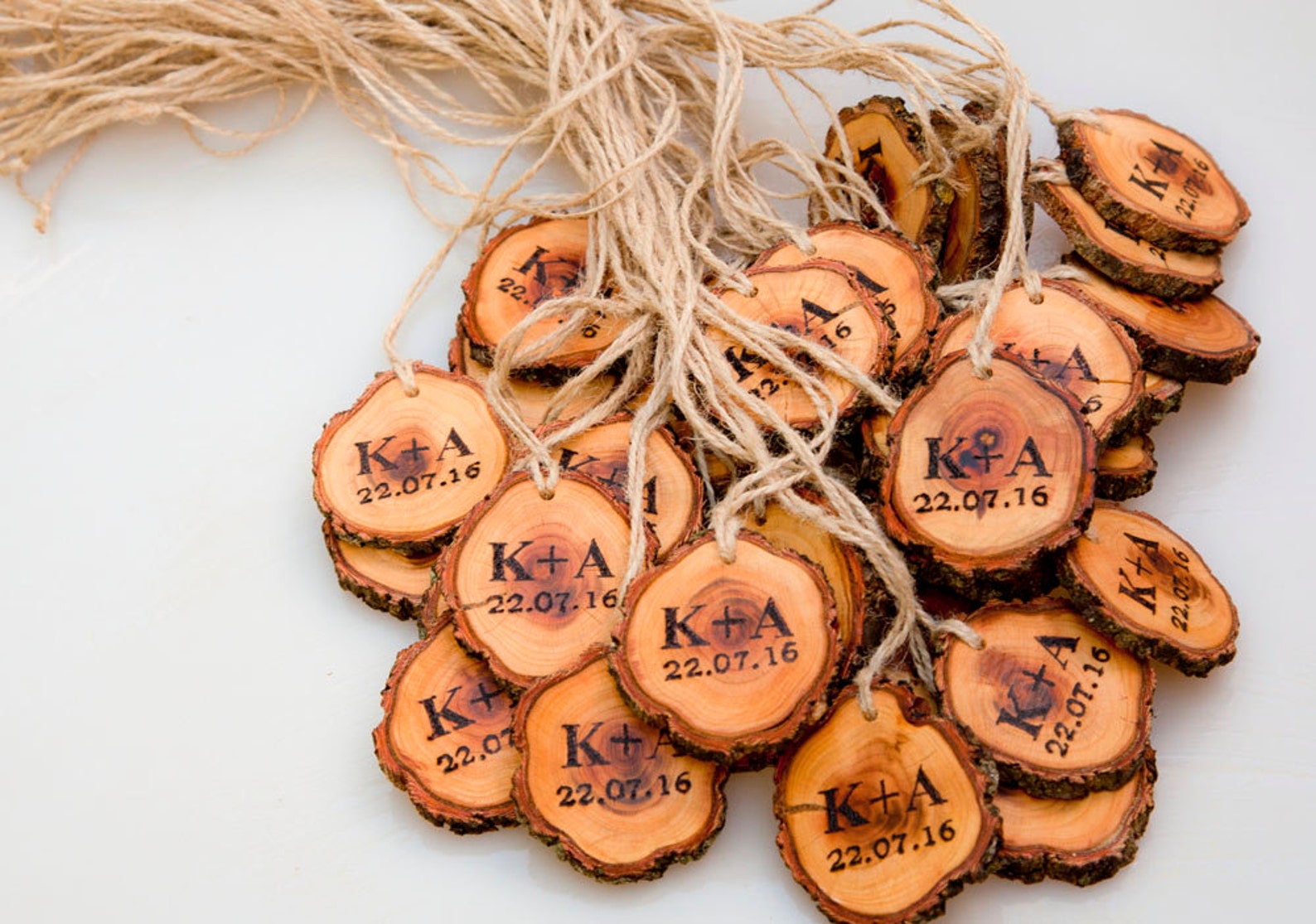 30 the Personal Tree Branch Tags Wood Slices Tree Slices - Etsy