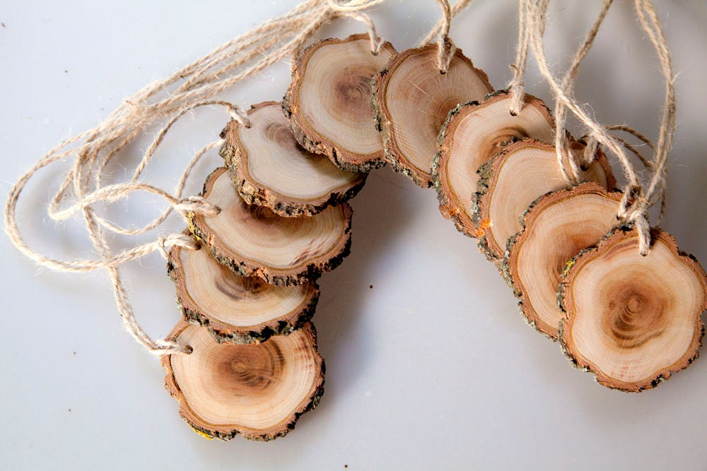 10 Blanktree Branch Tags Wood Slices Tree Slices Wedding - Etsy