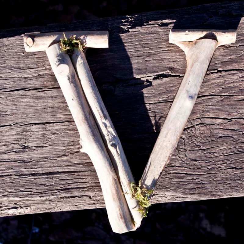 Wooden Letter V - Etsy