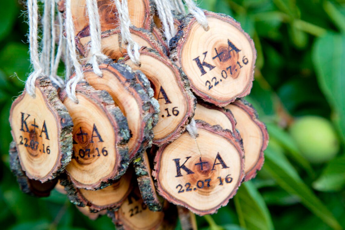 30 the Personal Tree Branch Tags Wood Slices Tree Slices - Etsy
