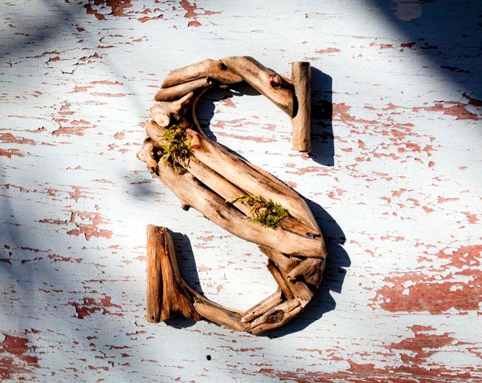 S Driftwood Letters,wooden Wall Letter, Home Art, Family Name, Rustic ...