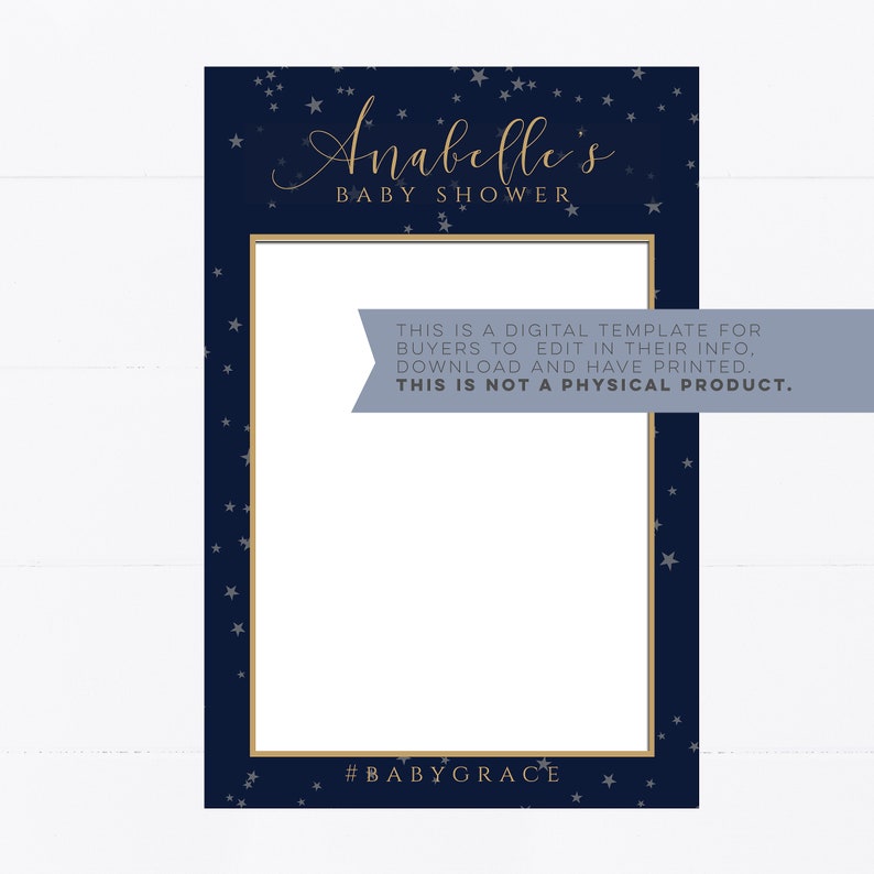 Twinkle Little Star Photo Prop Frame DIGITAL File Baby - Etsy