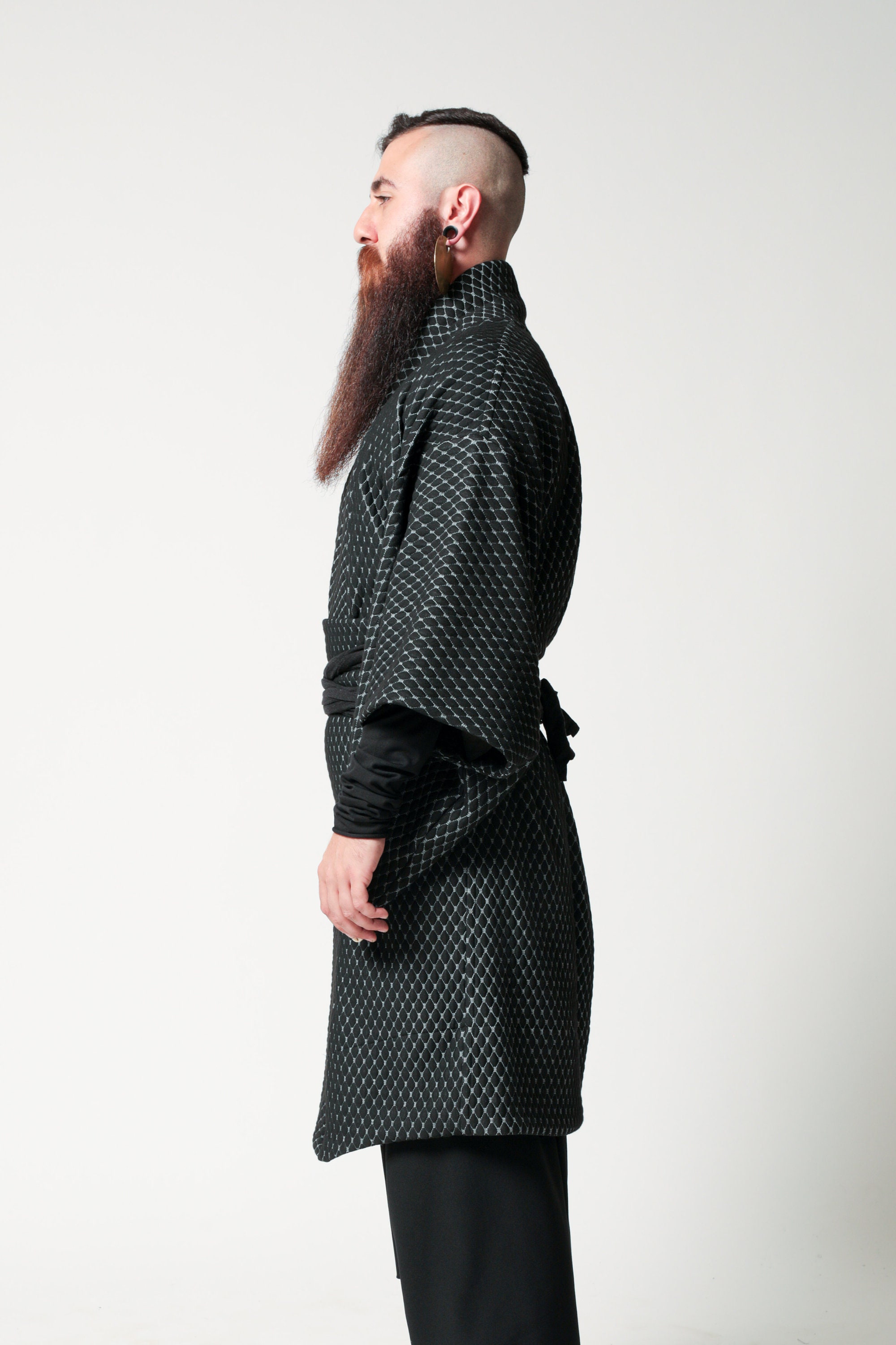 Winter Haori Kimono Jacket for Men Quilt Haori Coat | Etsy