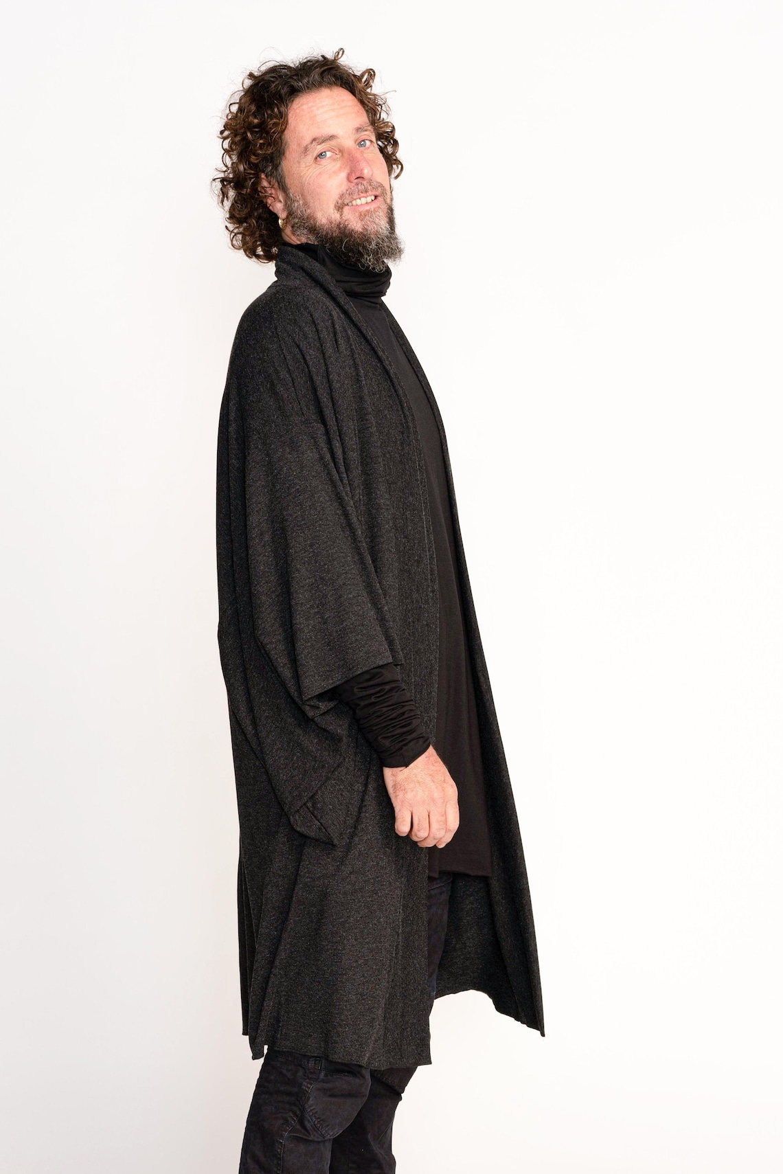 Unisex Japanese Haori Haori Jacket Kimono Jacket Haori Grey - Etsy