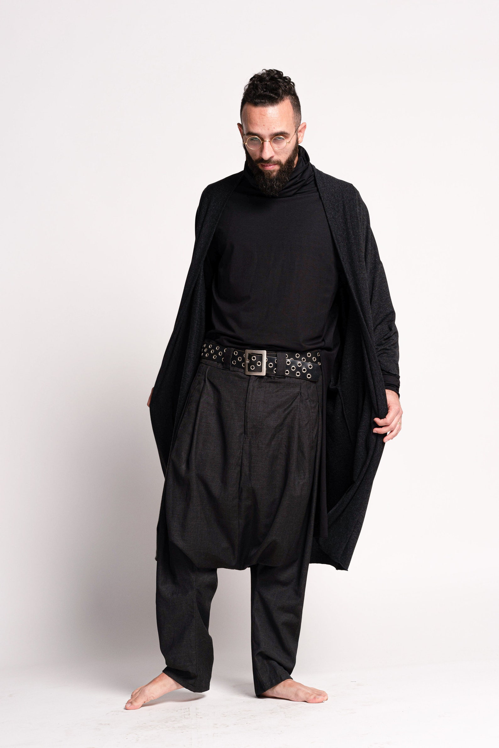 Haori Jacket, Kimono Jacket for Men, Unisex Japanese Haori, Black Urban ...