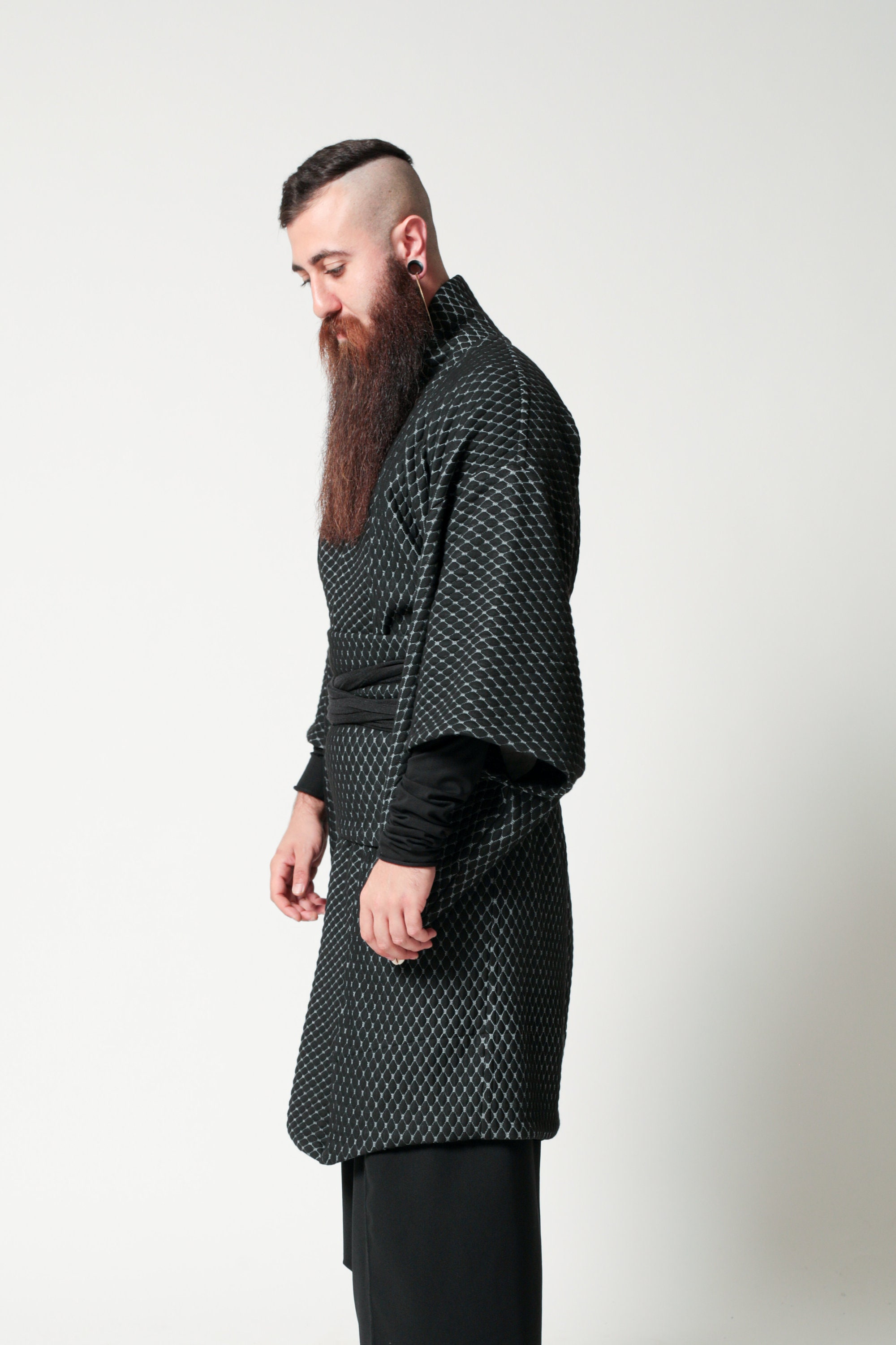 Winter Haori Kimono Jacket for Men Quilt Haori Coat | Etsy