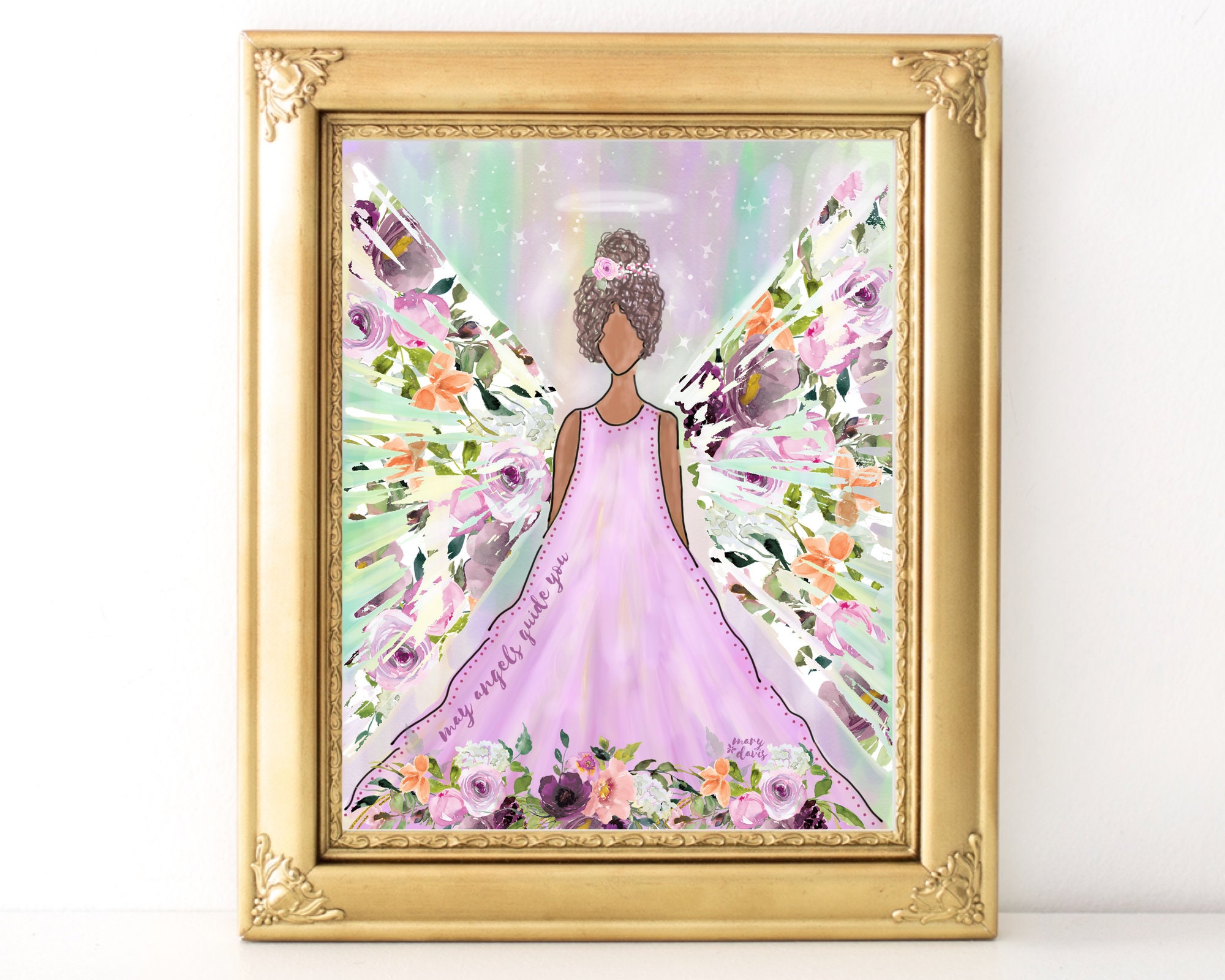 Violet 7th Chakra Angel Print / Every Day Spirit / Inspirational ...