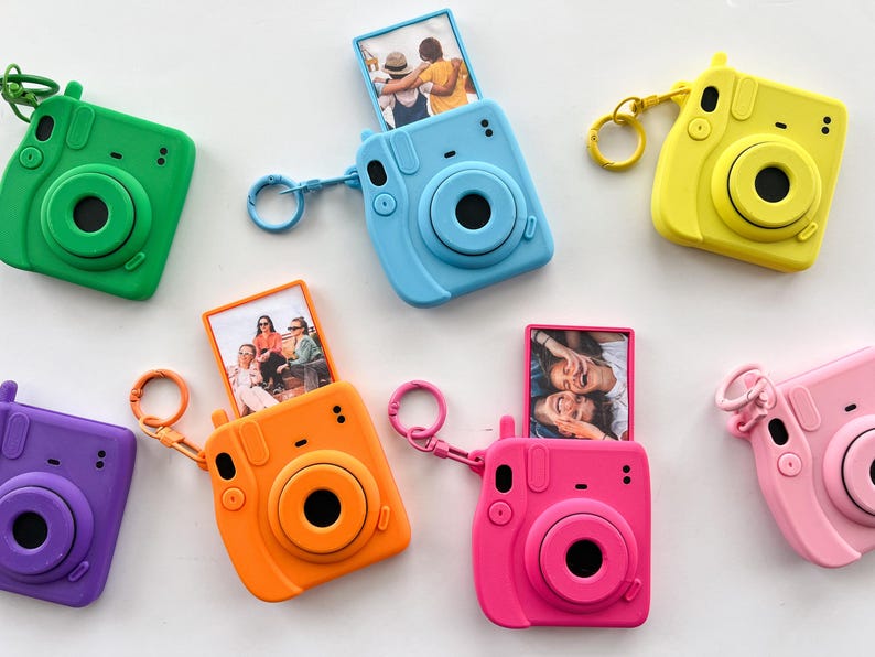 Photo Holder Keychain, Cute Camera Keychain Gift, Memory Keychain - Etsy