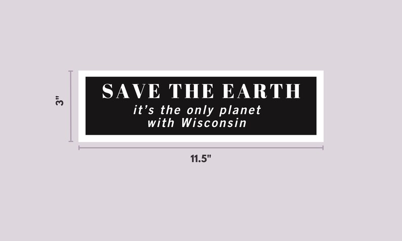 Save the Earth | Bumper Sticker | Gen Z Humor | Funny Sticker | Car ...