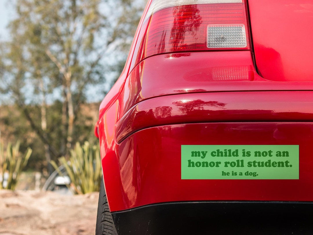 My Child is Not an Honor Roll Student Bumper Sticker Gen Z Humor Funny ...